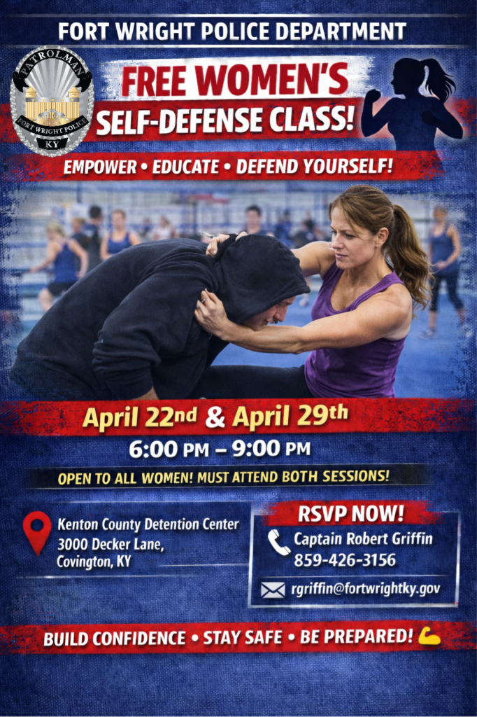 FREE WOMEN'S SELF-DEFENSE CLASS! - City of Fort Wright, KY